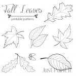 Fall Leaf Pattern Printables - Just Paint It Blog